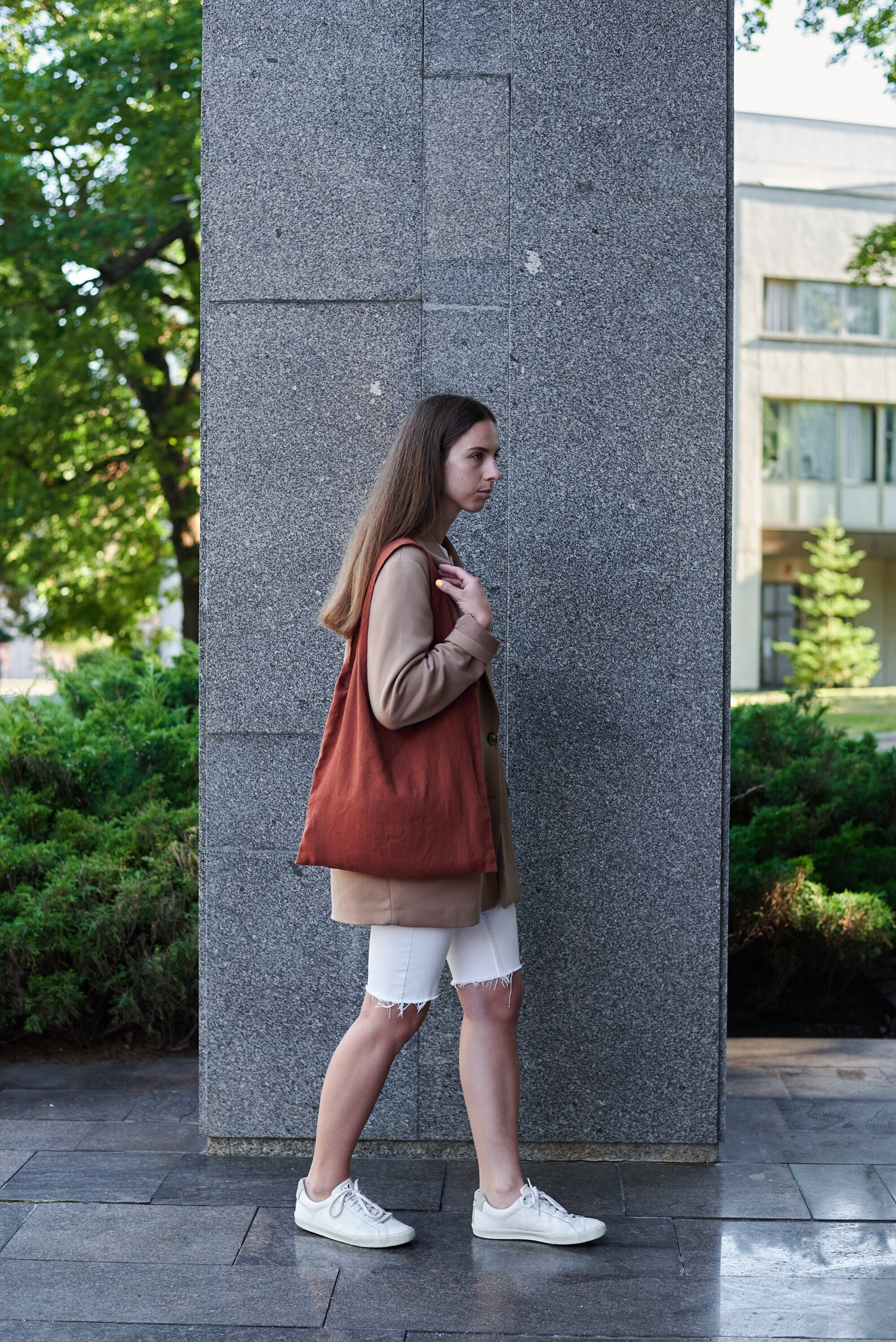 Quiet Objects Rusty Linen Shoulder Bag - Handmade & Sustainable - Etsy
