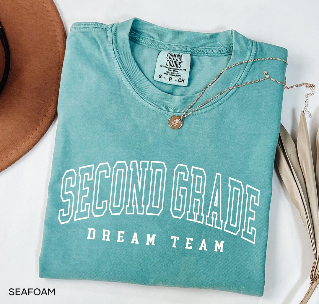 Comfort Colors® Second Grade Dream Team Shirt, Second Grade Teacher ...