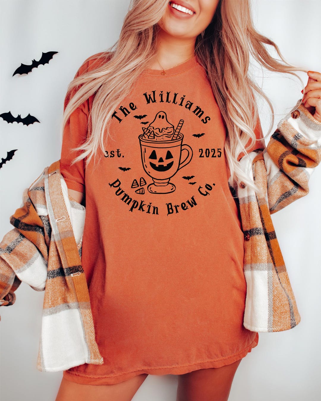 Personalized Halloween Coffee Shirt, Fall Wedding Gift, Newlyweds Shirt ...