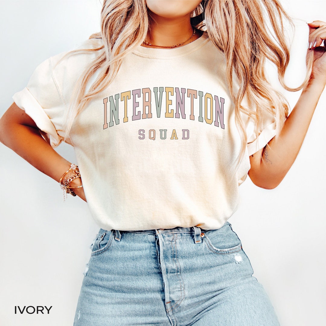 Intervention Squad, Early Intervention Shirt, Intervention Teacher T ...