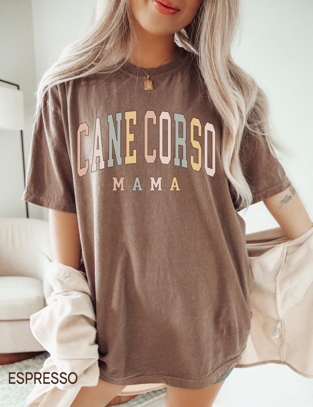 Comfort Colors® Retro Cane Corso Mama Shirt, Gift for Cane Corso Mom T ...