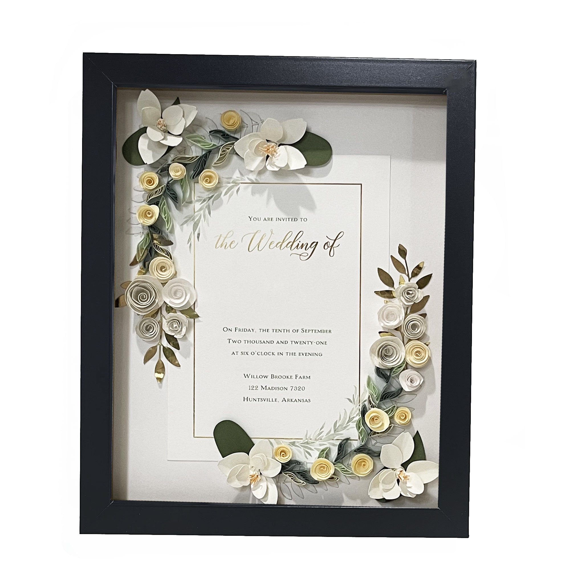Wedding Invitation Shadow Box Ideas