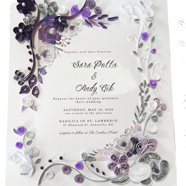 Quilled Wedding - Etsy