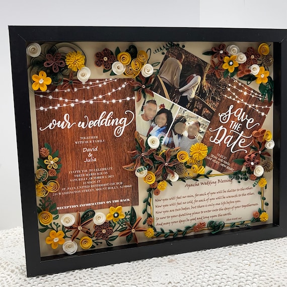 Shadow box wedding invitation ideas | Honestweddingadvice.com