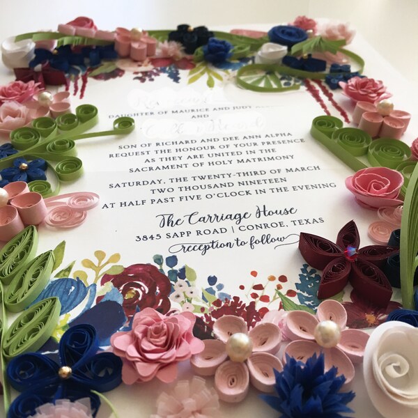 Quilled Wedding - Etsy