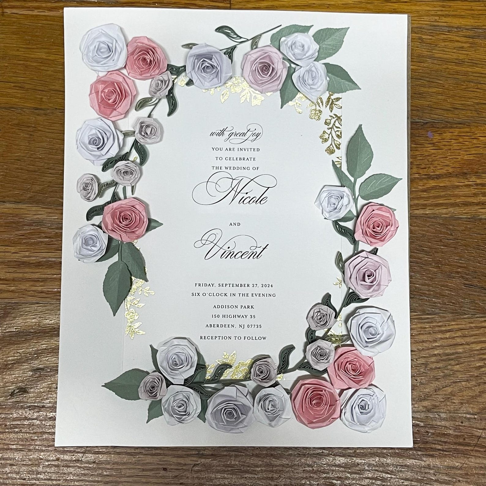 Wedding Keepsake: Shadow Box Flowers Quilling Art, - Etsy