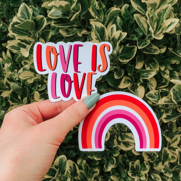 Lesbian Flag Bumper Sticker Etsy