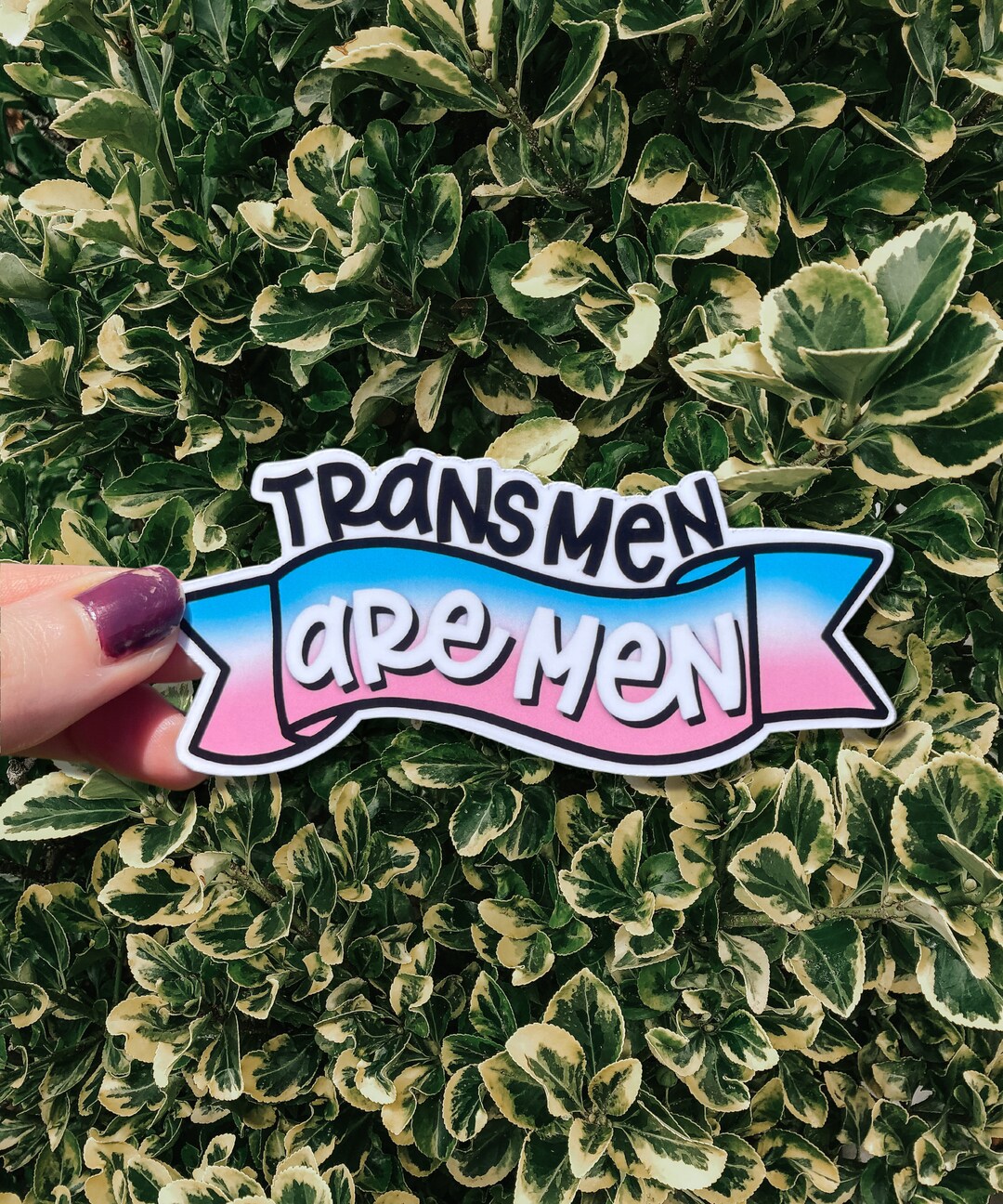Trans Men Are Men Sticker, Transgender Pride Decal, Trans Man Sticker ...