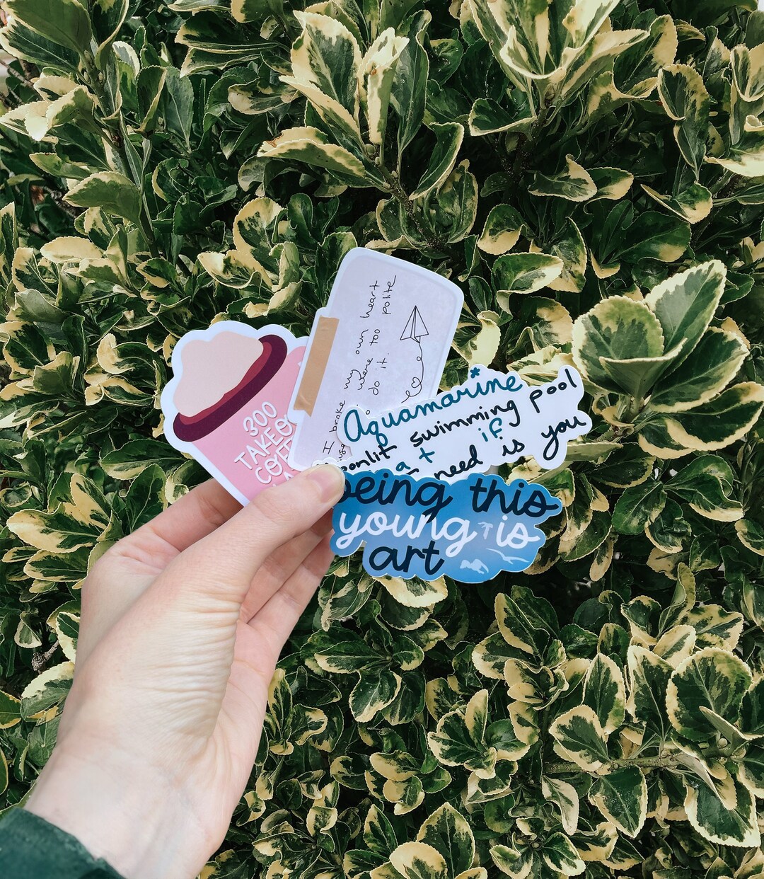 1989 Stickers, Being This Young is Art Decal, Aquamarine Moonlit ...