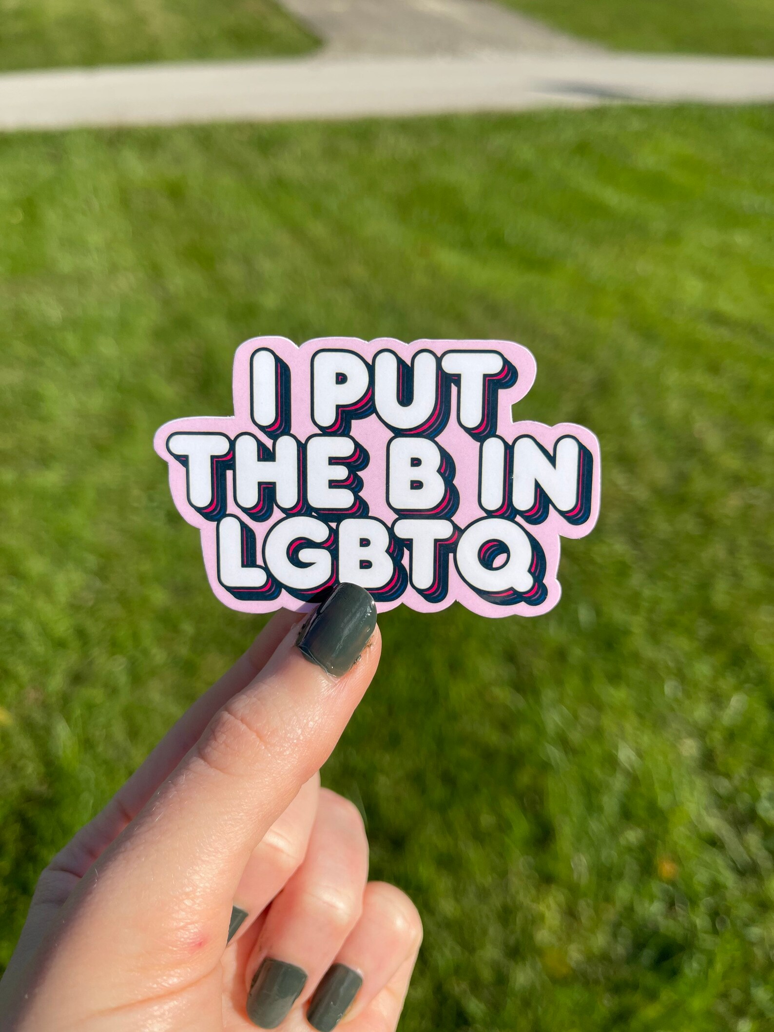 Bi Sticker Bisexual Pride Bumper Sticker I Put the B in - Etsy