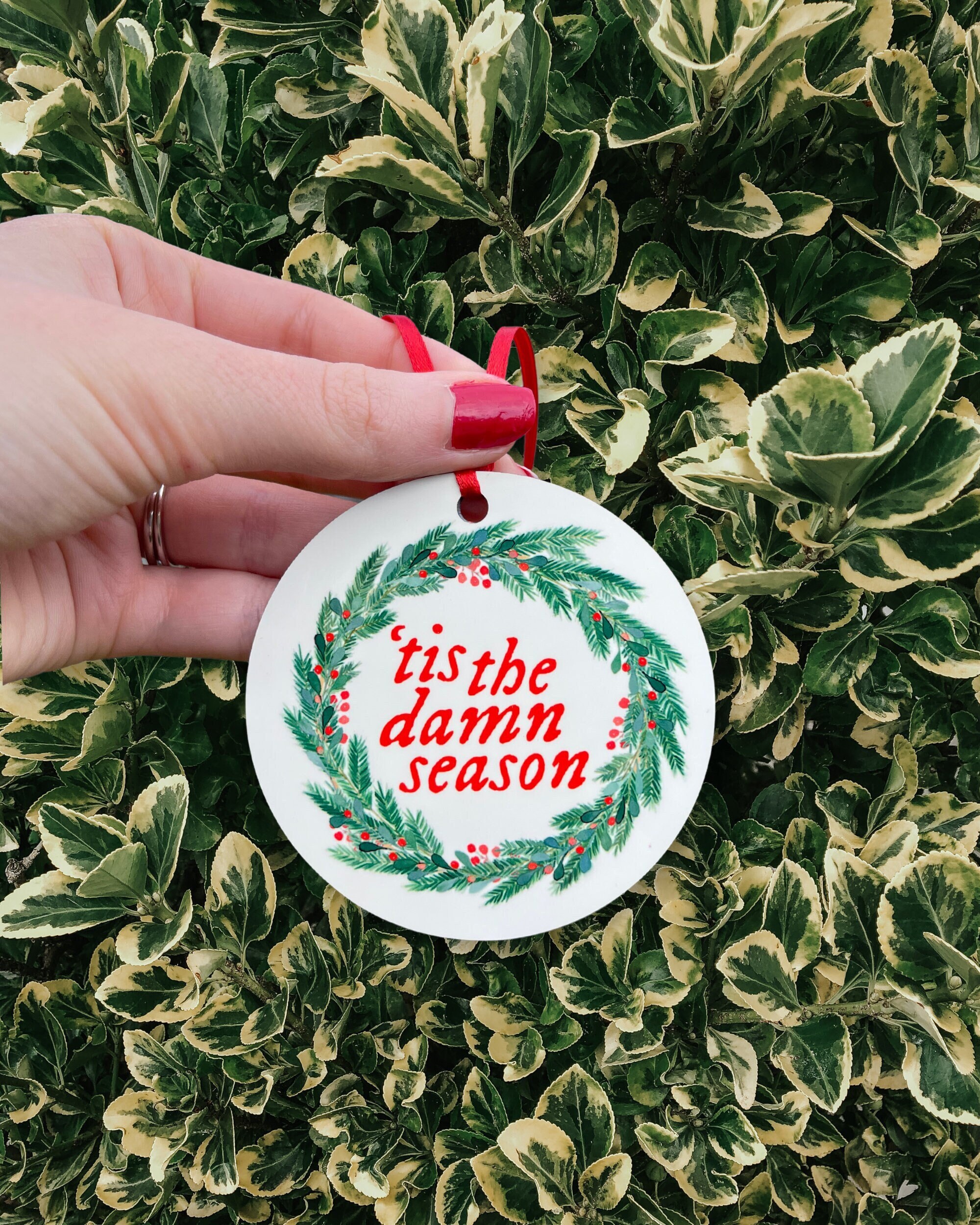 Tis the Damn Season Ornament Christmas Decoration Gift for - Etsy