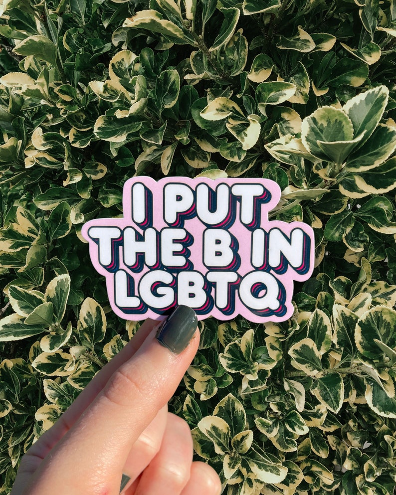 Bi Sticker Bisexual Pride Bumper Sticker I Put the B in - Etsy