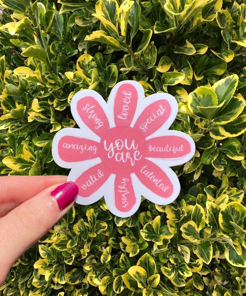 Self Love Sticker, You Are Loved Sticker, Affirmations Bumper Sticker ...