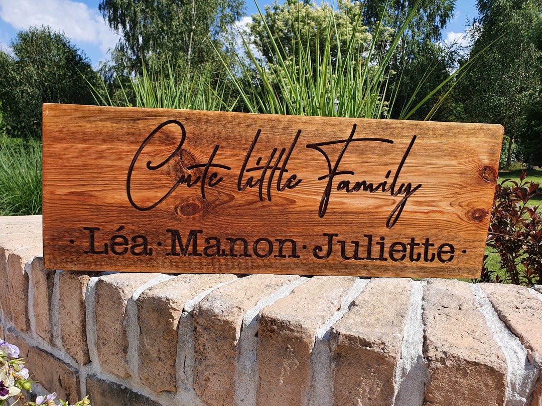 Custom Family Name Sign - Reclaimed Wood Home Decor - Personalized ...