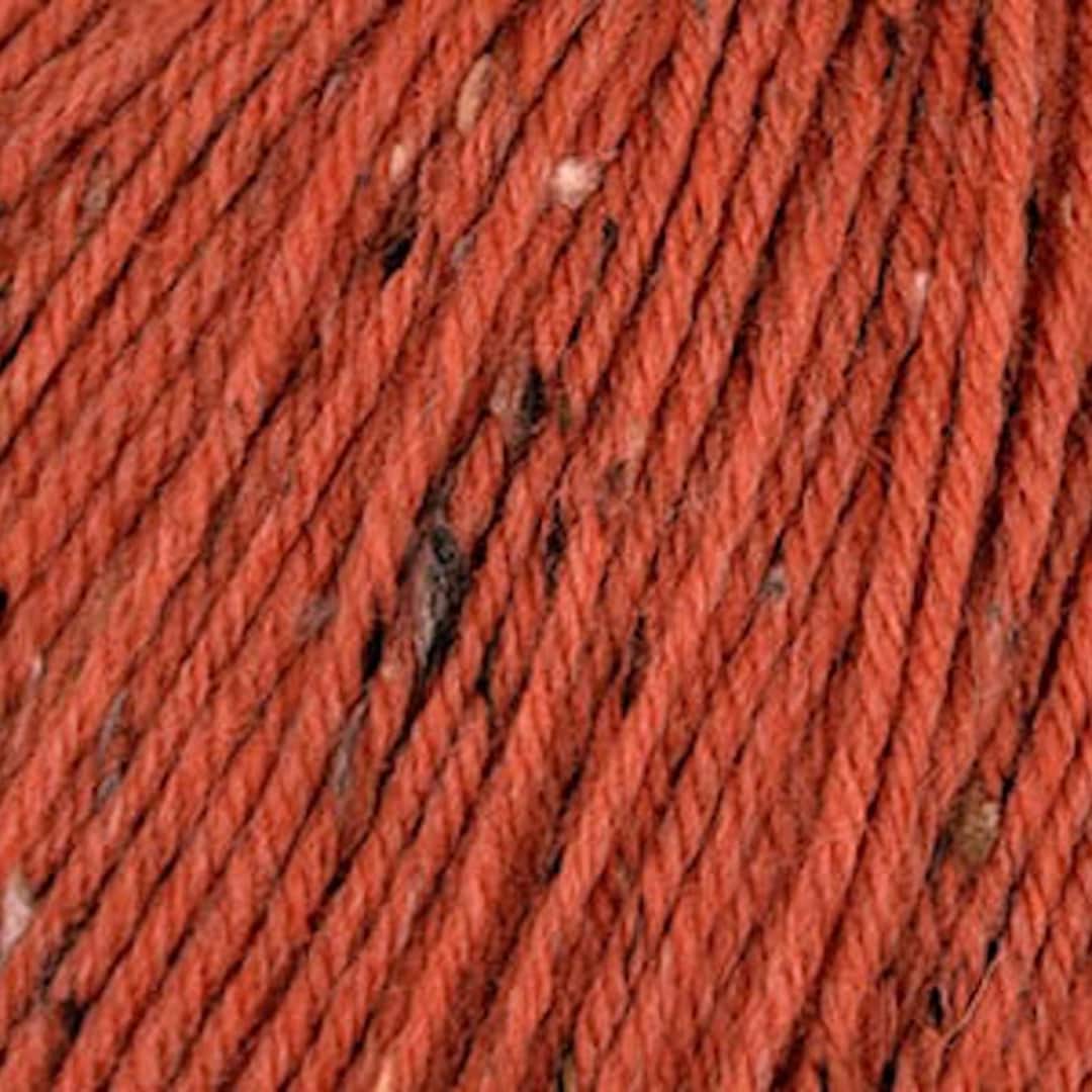 Deluxe Worsted Tweed Yarn by Universal Yarns TERRA COTTA Superwash Wool ...