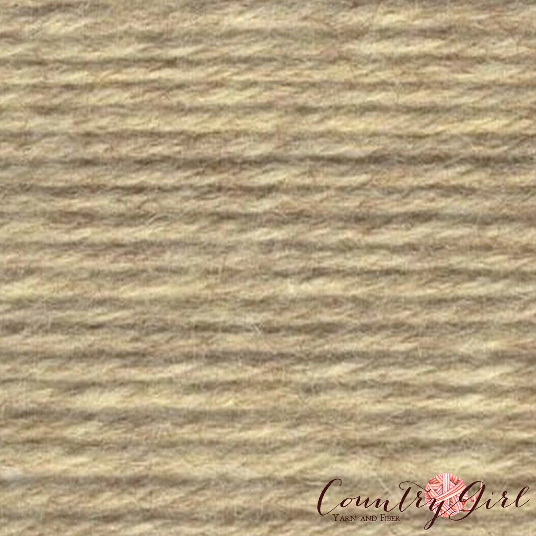 Wool Yarn OATMEAL HEATHER Deluxe Worsted 4 100gr Skein 220yds Not ...