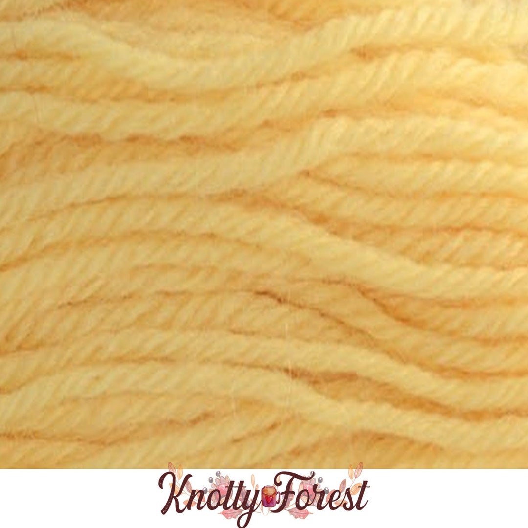 Butter Yellow DELUXE WORSTED Universal Yarn Pure Real Wool 4 - Etsy