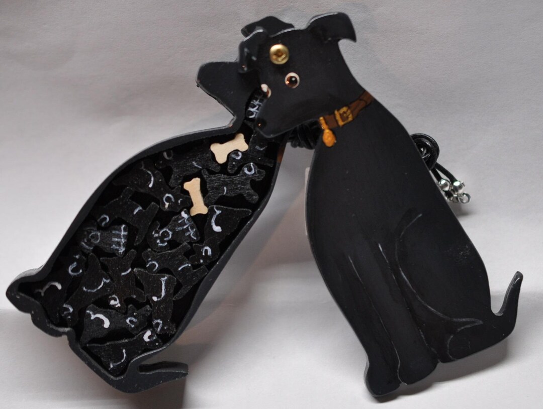 Dog Puzzle Box - Etsy