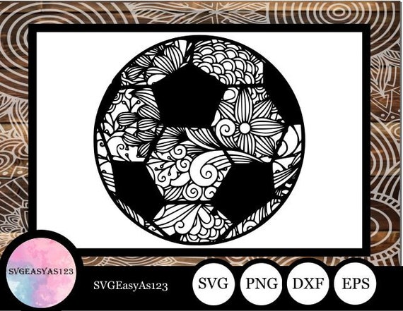 Mandala Fußball SVG Mandala Fußball SVG Fußball SVG | Etsy