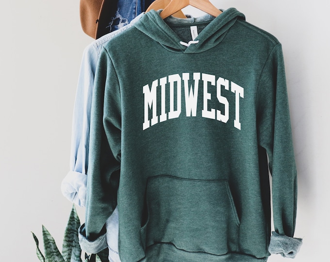 Midwest Sweatshirt, Women Sweatshirt, Midwest Fleece Sweatshirt ...