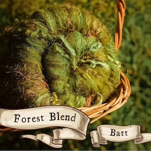 Forest Blend Art Batt for Spinning - Made to Order - Etsy