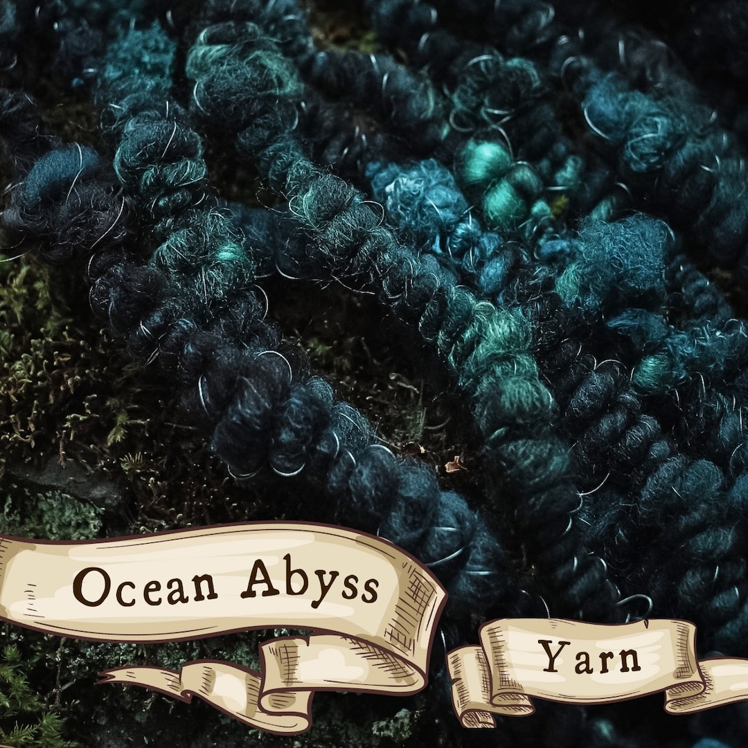 Oceanic Abyss Super Bulky Art Yarn, Sold in 3 or 10 Yard Increments ...