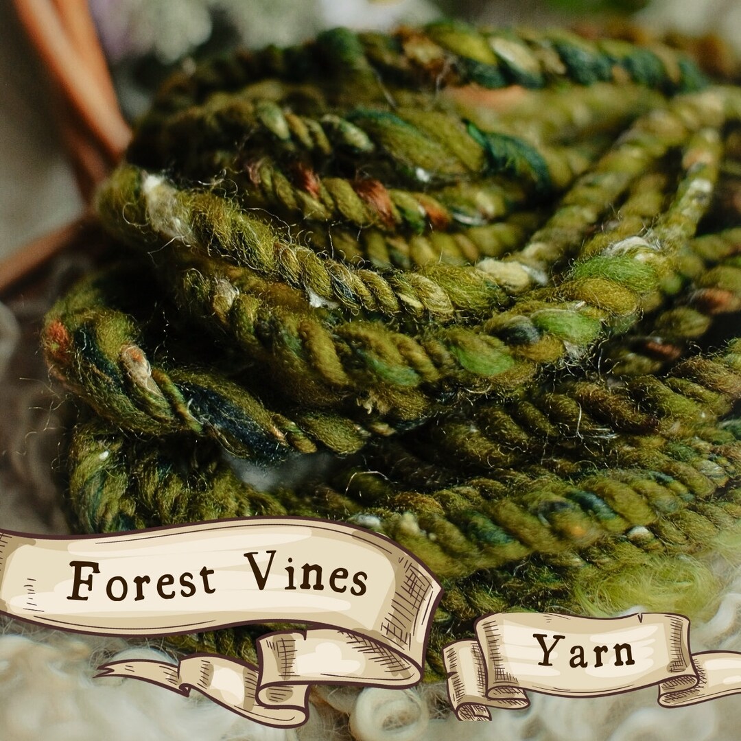 Forest Vines 3 Ply Art Yarn, 10 Yard Increments & Made to Order - Etsy
