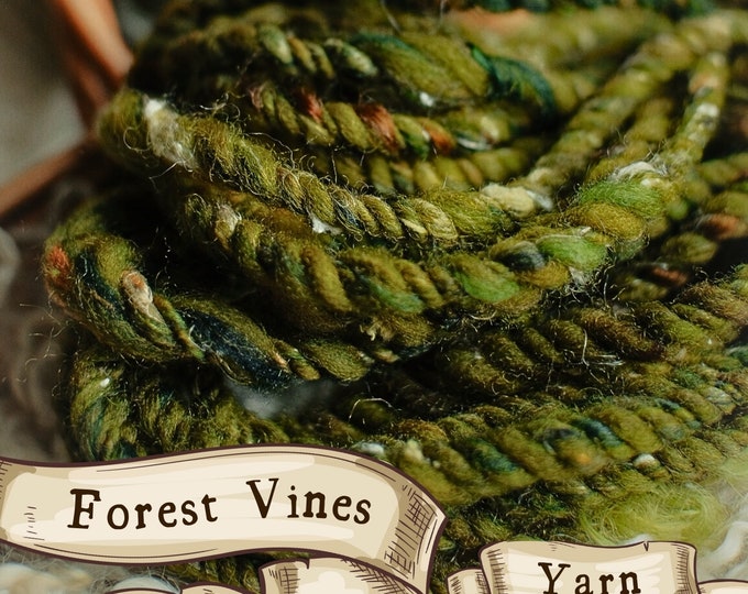 Forest Vines 3 Ply Art Yarn, 10 Yard Increments & Made to Order - Etsy
