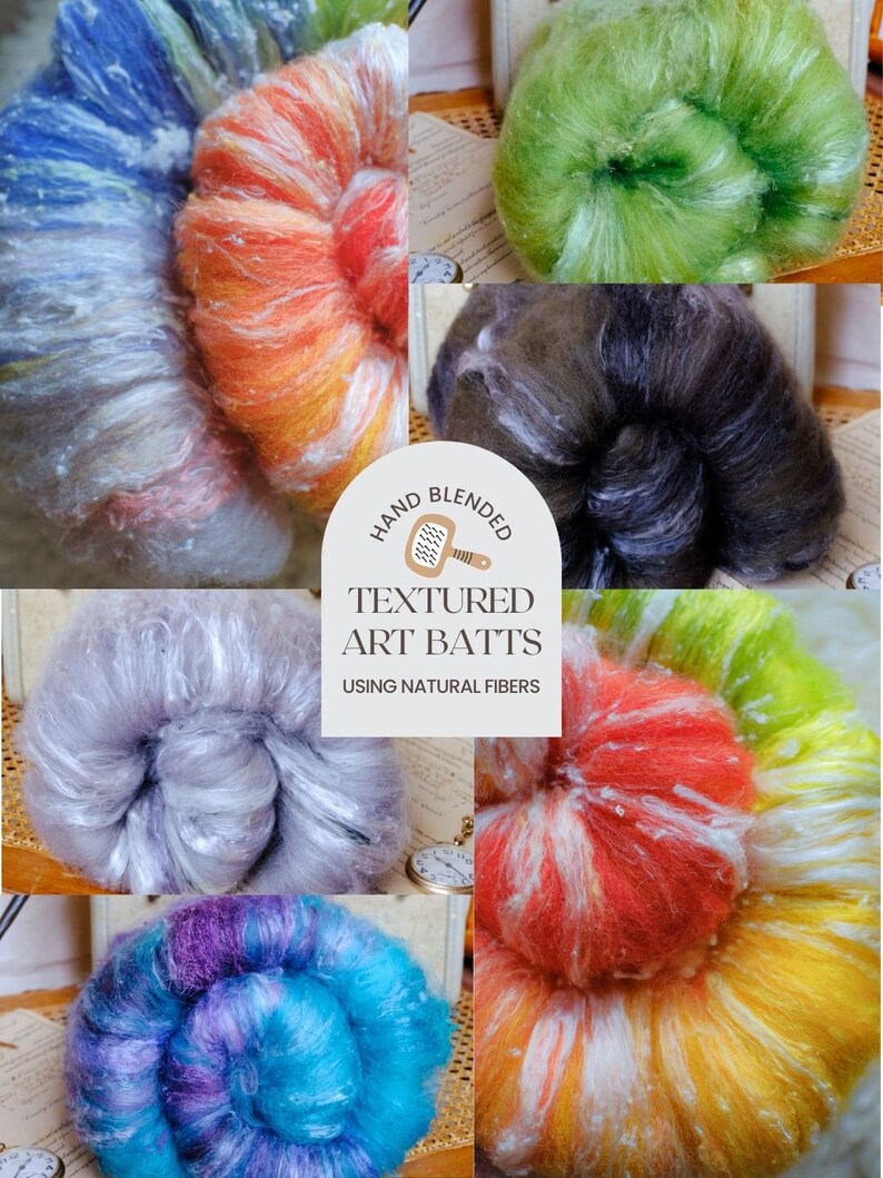 Custom Wool Art Batt for Spinning - Made to Order - Etsy