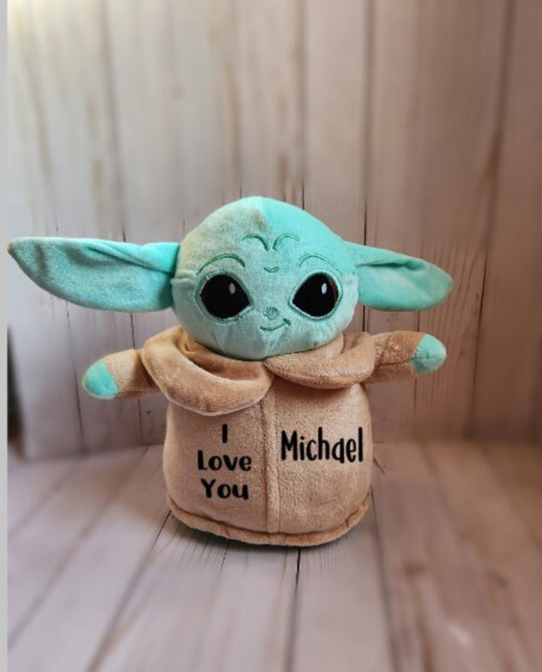 Baby Yoda Plush, Personalized Yoda, Star Wars, Yoda Gift, Star Wars ...