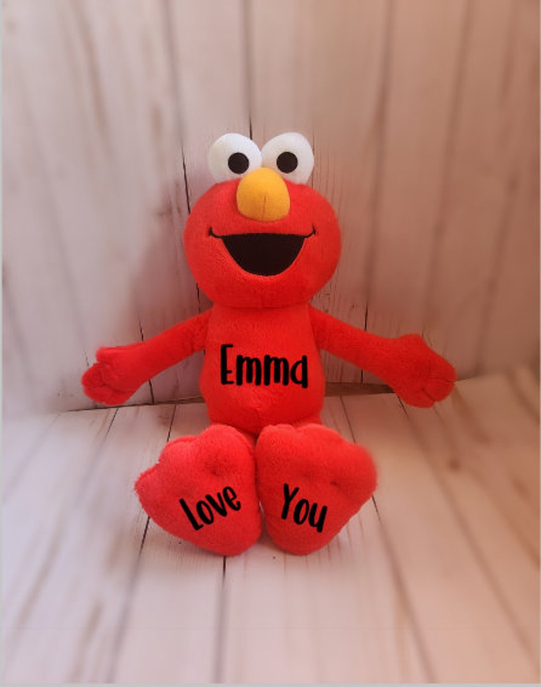 Elmo Plush, Personalized Elmo, Custom Elmo, Sesame Street, Elmo ...