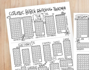 Bible Reading Tracker Coloring Page Color as You Go Bible | Etsy Canada