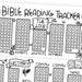 Bible Reading Tracker Coloring Page Color as You Go Bible - Etsy Canada