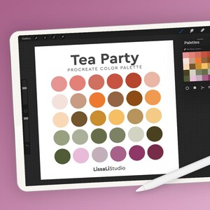 Tea Party, Autumn Procreate Color Palette - Etsy