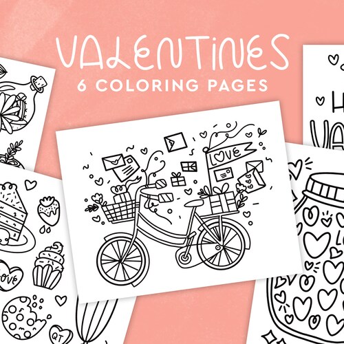 Spring Garden Hand-drawn Coloring Page Print & Color | Etsy