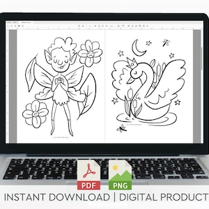 Fantasy Make Believe Coloring Pages Coloring for Kids - Etsy