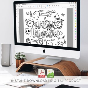 Halloween Bundle Coloring Pages, Coloring for Kids, Printable - Etsy