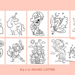 Fantasy Make Believe Coloring Pages Coloring for Kids - Etsy