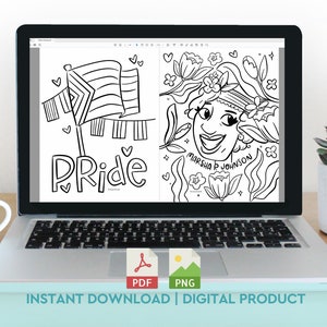 Pride LGBTQIA+ Coloring Pages, Coloring for Kids, Printable - Etsy