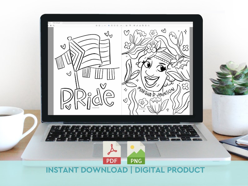 Pride LGBTQIA+ Coloring Pages, Coloring for Kids, Printable - Etsy