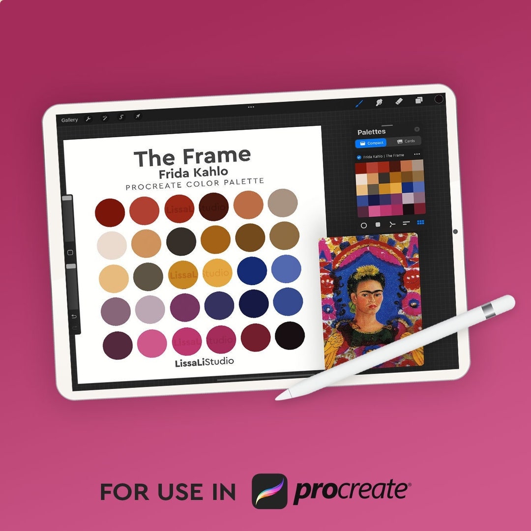 Frida Kahlo, the Frame, Procreate Color Palette - Etsy