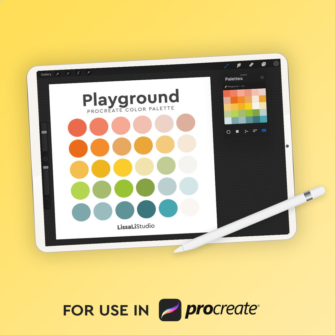 Playground Rainbow Procreate Color Palette - Etsy