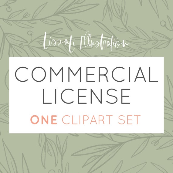 Commercial License One Clipart Set: Lissa Li Illustration | Etsy