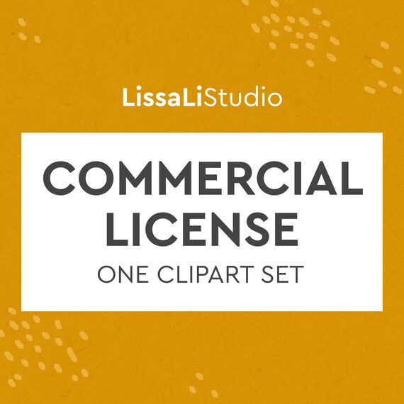 Commercial License One Clipart Set: Lissa Li Illustration | Etsy