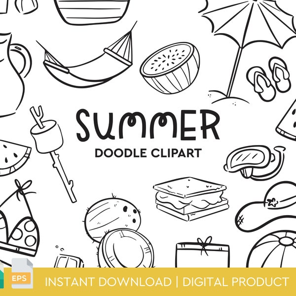Doodle Clipart - Etsy