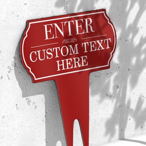 Custom Aluminum Composite Yard Sign, Personalized Metal Yard Signs for ...