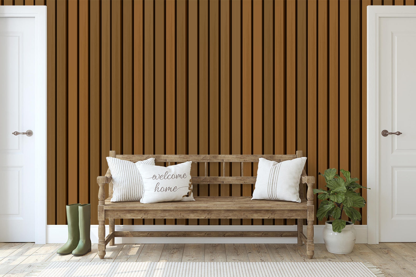 Wood Panel Peel and Stick Wallpaper Peel and Stick Self - Etsy