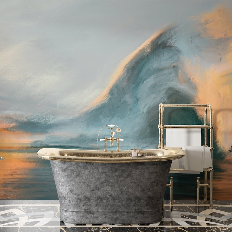 Ocean Mural Wallpaper - Etsy