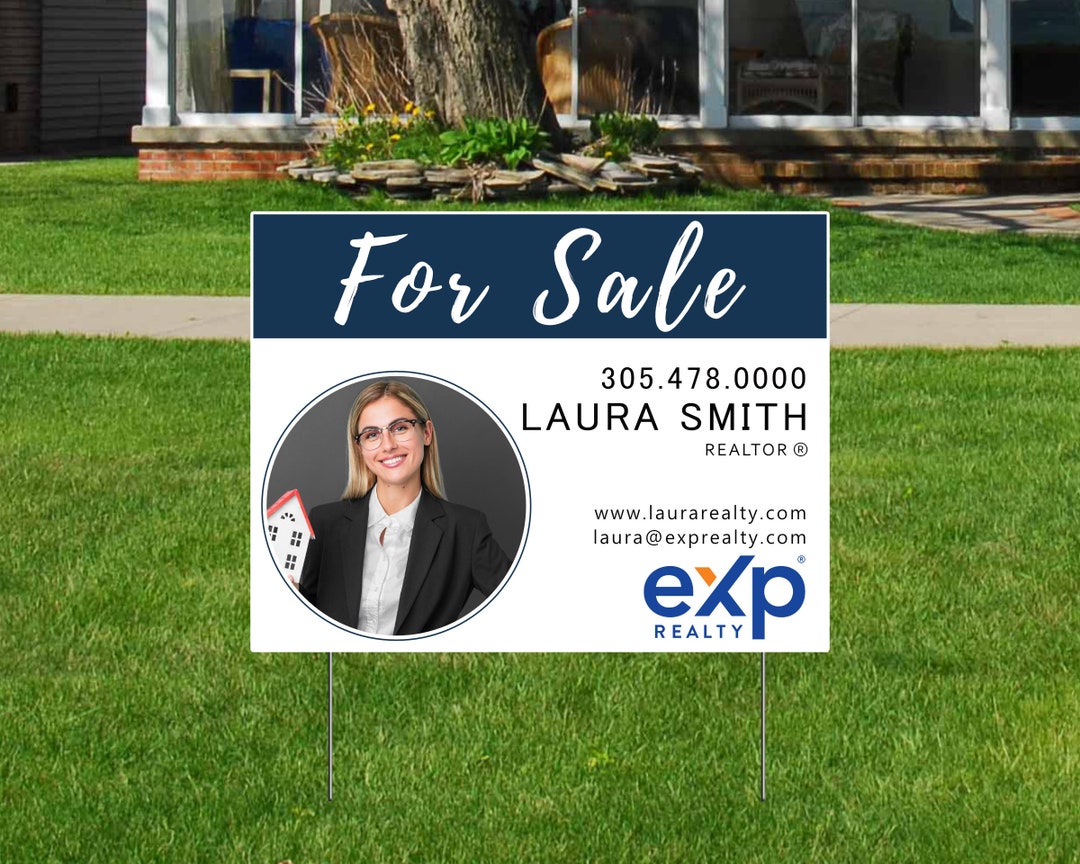 Customizable Real Estate Sign, Personalized for Sale Sign, Realtor Sign ...