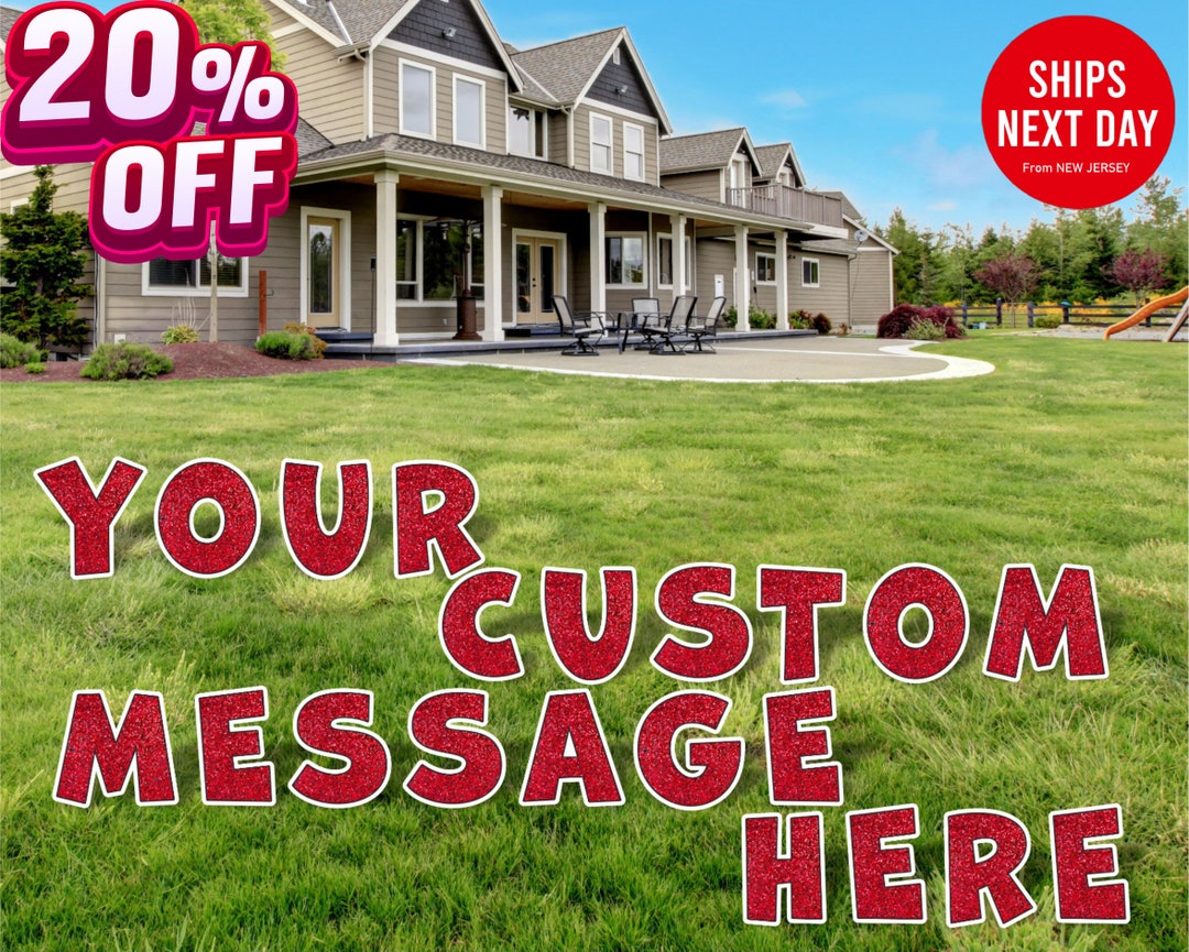 Build Your Own Sign, Custom Yard Signs, Outdoor Lawn Decorations ...